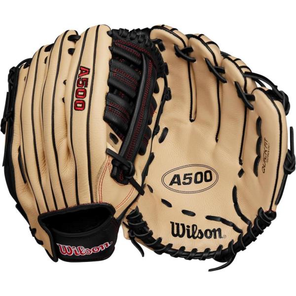 WILSON A500 Youth Baseball Gloves(Blonde/Red/Black) - Wilson
